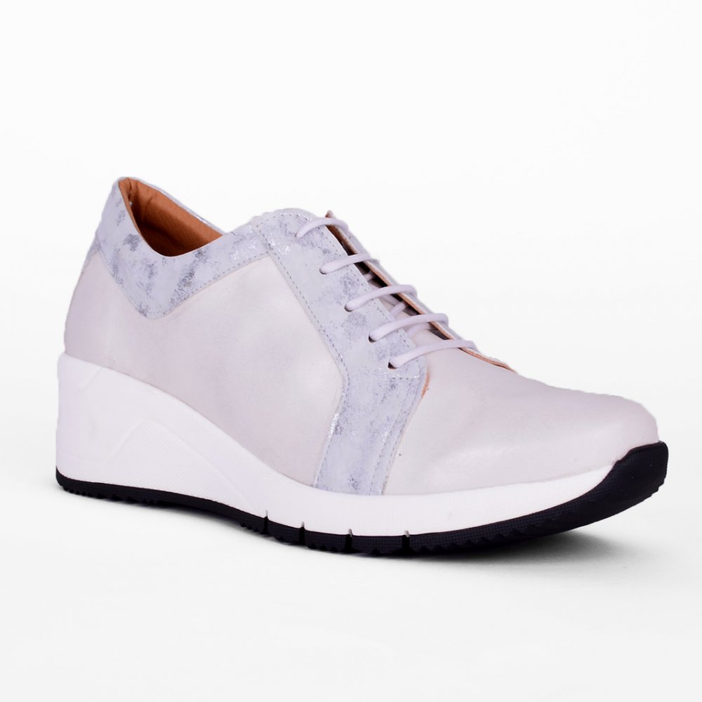 Λευκό ανατομικό γυναικείο sneaker | Γυναικεία Comfort | My Way Shoes